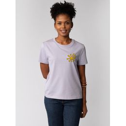 wat? Apparel T-Shirt Sonne, Sommer, Sonnenschein in Lavender | Gr.: 40