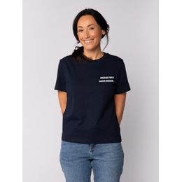 wat? Apparel T-Shirt Fr&uuml;her war alles besser in Dunkelblau | Gr.: 44