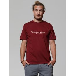 wat? Apparel T-Shirt So einfach ist das in Weinrot | Gr.: 46