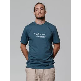 wat? Apparel T-Shirt Fr&uuml;her war alles besser in Petrol | Gr.: 48