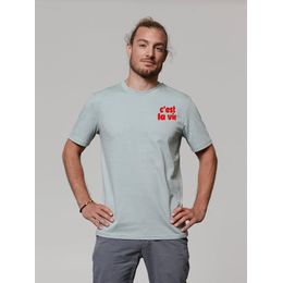 wat? Apparel T-Shirt cest la vie in Aloe | Gr.: 46