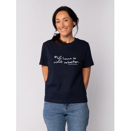 wat? Apparel T-Shirt Ich kann so nicht arbeiten in Dunkelblau | Gr.: 40