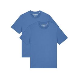 wat? Apparel T-Shirt 2er Multipack Bio Basic T-Shirt Bright Blue in Bright Blue | Gr.: 50