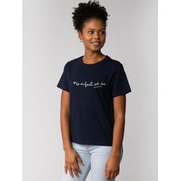 wat? Apparel T-Shirt So einfach ist das in Dunkelblau | Gr.: 36