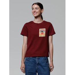 wat? Apparel T-Shirt Tarot The Chocolate in Weinrot | Gr.: 36