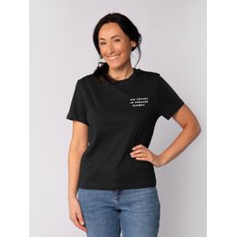 wat? Apparel T-Shirt Wir k&ouml;nnen ja Freunde bleiben in Schwarz | Gr.: 34