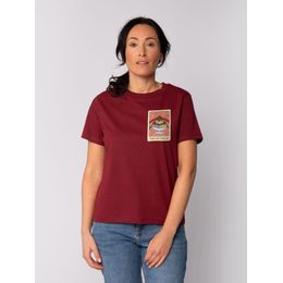 wat? Apparel T-Shirt Tarot The Ice Cream in Weinrot | Gr.: 38