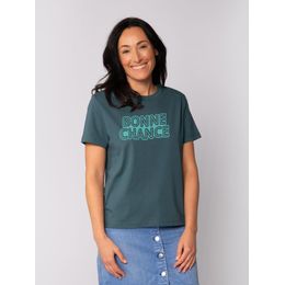 wat? Apparel T-Shirt Bonne Chance in Petrol | Gr.: 34