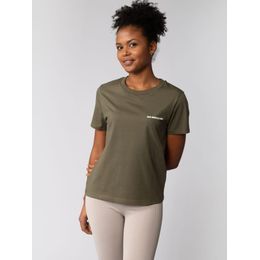wat? Apparel T-Shirt Sag niemals nie in Khaki | Gr.: 40