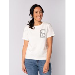 wat? Apparel T-Shirt Tarot Justice in Off White | Gr.: 34