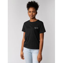 wat? Apparel T-Shirt Was muss das muss in Schwarz | Gr.: 44