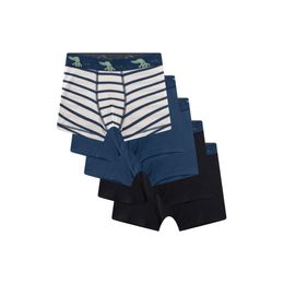 Sanetta Boxershort 5er Pack in Schwarz/Blau/Beige | Gr.: 128