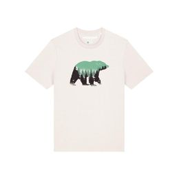 wat? Apparel T-Shirt Waldb&auml;r in Off White | Gr.: 52