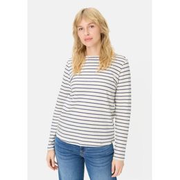 Camel Active Langarm-T-Shirt aus reiner Baumwolle in Indigoblau | Gr.: L