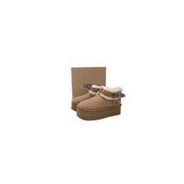 UGG Australia UGG Ultra Mini Stiefel mit Fleecef&uuml;tterung in Braun | Gr.: 38