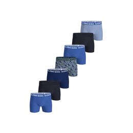 Bj&ouml;rn Borg Bj&ouml;rn Borg Boxershort 7er Pack in Blau/Gr&uuml;n | Gr.: XXL
