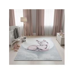 KADIMA DESIGN Teppich Kinder Kurzflor Reh Polypropylen Kinderzimmer | Gr.: 160 x 230 cm