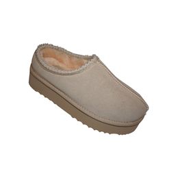 BIOSOFT Hausschuhe mini fluffy in Taupe | Gr.: 39