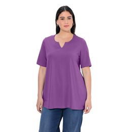 Ulla Popken Shirt in klassisch lila | Gr.: 46-48