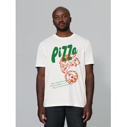 wat? Apparel T-Shirt Pizza in Off White | Gr.: 54