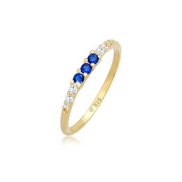 Elli Ring 925 Sterling Silber in Gold | Gr.: 52