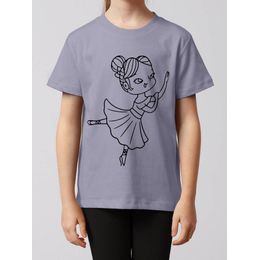 wat? Apparel T-Shirt Ballerina in Lavender | Gr.: 152-164