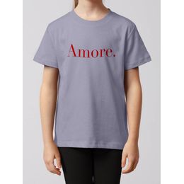 wat? Apparel T-Shirt Amore in Lavender | Gr.: 110/116