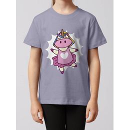 wat? Apparel T-Shirt Ballett Unicorn in Lavender | Gr.: 110/116