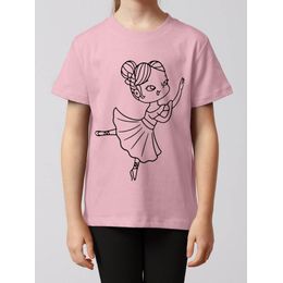 wat? Apparel T-Shirt Ballerina in Rosa | Gr.: 110/116