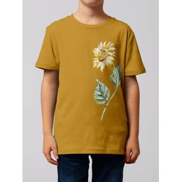 wat? Apparel T-Shirt Sonnenblume in Ocker | Gr.: 98/104