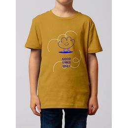 wat? Apparel T-Shirt Good vibes only in Ocker | Gr.: 110/116