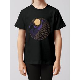 wat? Apparel T-Shirt Geometric Landscape 3 in Schwarz | Gr.: 98/104