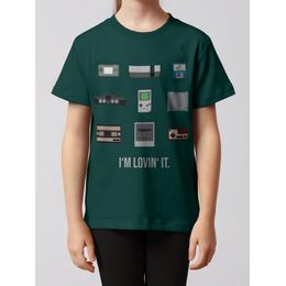 wat? Apparel T-Shirt Videogames in Dunkelgr&uuml;n | Gr.: 98/104