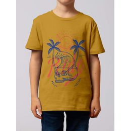 wat? Apparel T-Shirt Ride the waves in Ocker | Gr.: 122/128