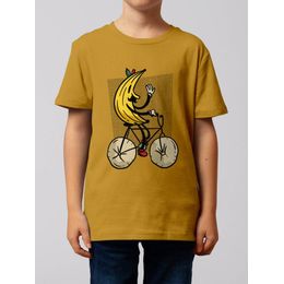 wat? Apparel T-Shirt Banana Rider in Ocker | Gr.: 152-164