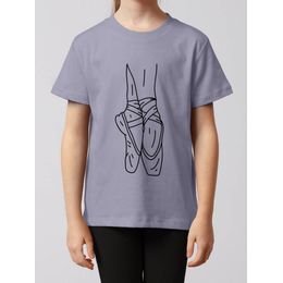 wat? Apparel T-Shirt Ballett Spitze in Lavender | Gr.: 110/116