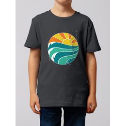 wat? Apparel T-Shirt Summer Sun in Grau | Gr.: 122/128