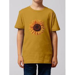 wat? Apparel T-Shirt Sonnenblume in Ocker | Gr.: 110/116