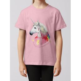 wat? Apparel T-Shirt Flash, the unicorn in Rosa | Gr.: 98/104