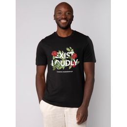 wat? Apparel T-Shirt Exist Loudly in Schwarz | Gr.: 54