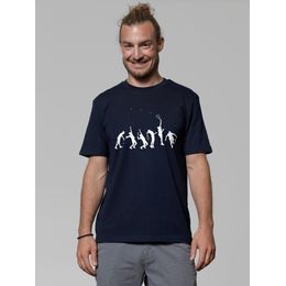 wat? Apparel T-Shirt Tennis Evolution in Dunkelblau | Gr.: 56