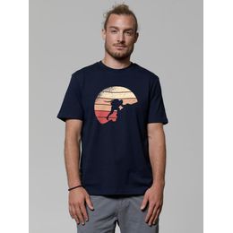 wat? Apparel T-Shirt Mountain Climbing in Dunkelblau | Gr.: 48