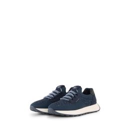Tom Tailor Damen Sneaker mit Glitzer-Optik, blau, Uni, Gr. 38