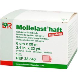 Lohmann & Rauscher Mollelast haft Binden latexfrei 6 cmx20 m rot 1 St