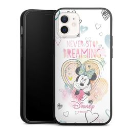 DeinDesign iPhone 12 mini Handy Premium Silikon H&uuml;lle Handyh&uuml;lle schwarz Case Official Licensed Product Minnie Mouse Disney Silikon Premium Case