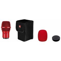 sE Electronics V7 MC2 Red (Pouch Pack) - dynamisches Gesangsmikrofon, 40 Hz - 18 kHz,Superniere