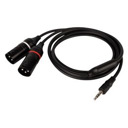 DAP-Audio DAP FL120 &ndash; Stereo-Miniklinkenstecker, auf 2 XLR/M 3P - 75 cm