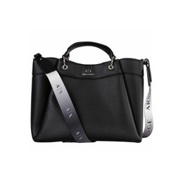 Handtasche Armani Exchange "Handtasche WAVE SHOPPING L", Damen, schwarz, Polyurethan (PU), Taschen Handtasche