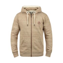 !Solid Kapuzensweatjacke SOLID "Kapuzensweatjacke SDCraig", Herren, Gr. S, beige (dune), Obermaterial: 93% Baumwolle CO. 7% Polyester PES., Sweatjacken