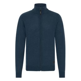 !Solid Strickjacke SOLID "Trainingsjacke SDBABAL", Herren, Gr. M, blau (insignia blau), Obermaterial: 100% Polyacryl PAN., Strickjacken Strickjacke